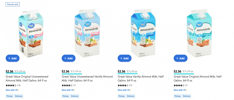 Who Makes Walmart Great Value Almond Milk? | Milk Pick