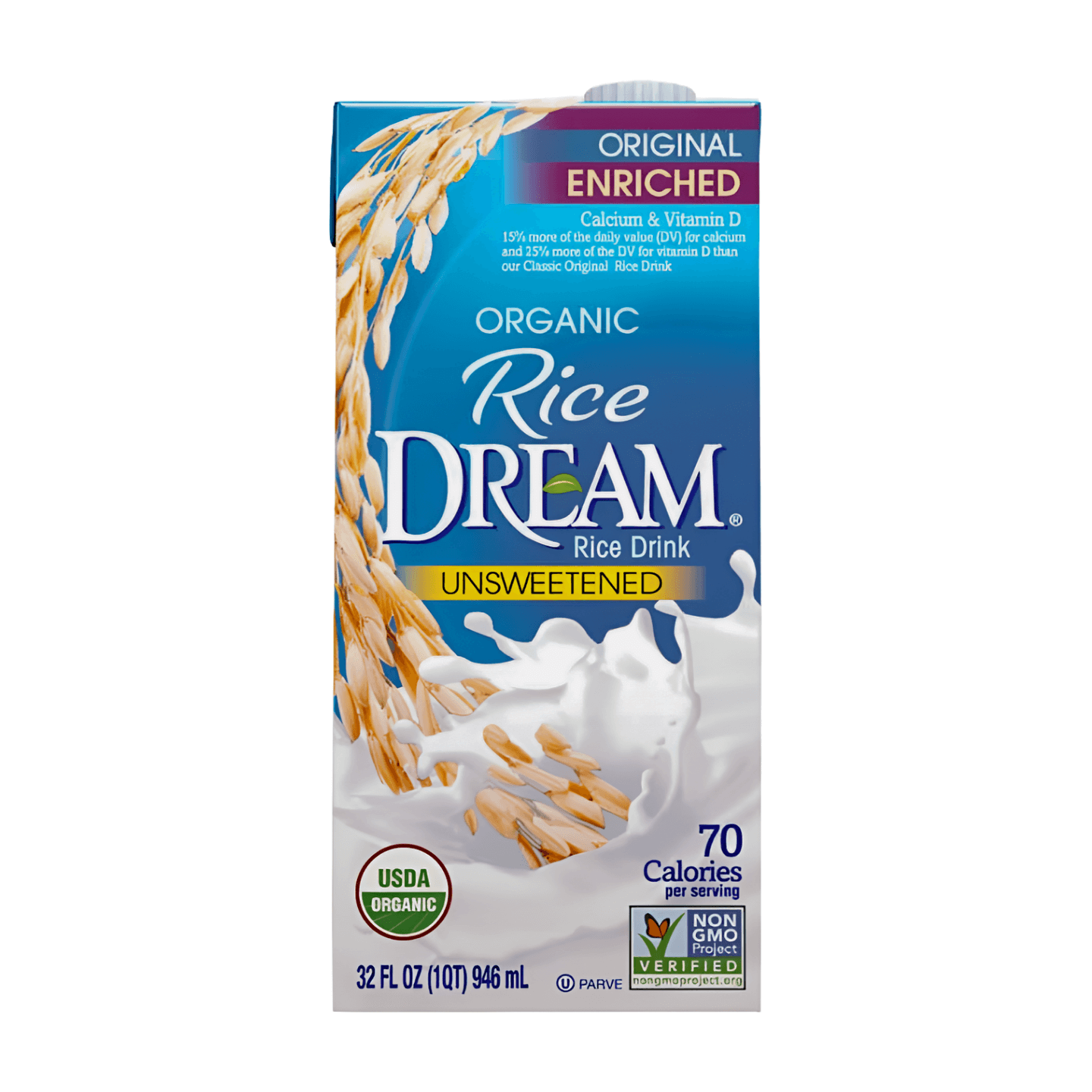 Rice Dream™ Enriched Unsweetened Rice Drink | Milk Pick